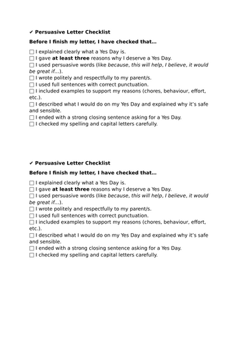 Yes Day! Persuasive Writing & Comprehension Pack (Year 3/4) | Teaching ...