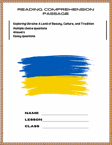 Ukraine Reading Comprehension Pack: Culture, Landmarks & Traditions ...