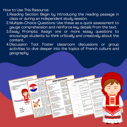 Croatia Reading Comprehension Pack: Geography, Culture & Landmarks ...