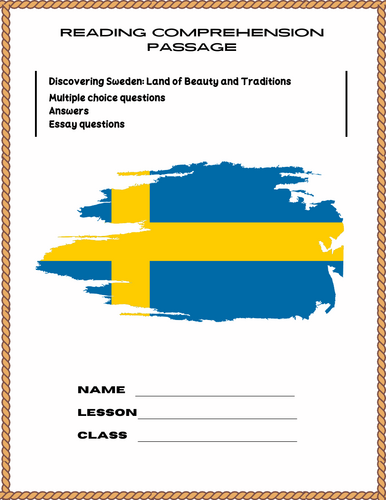 Sweden Reading Comprehension Pack: Nordic Culture & Traditions – Texts ...
