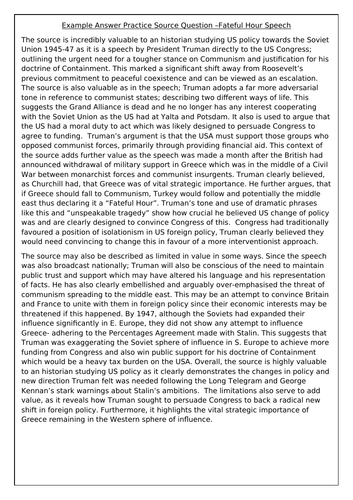 Debates on Motives for Marshall Aid and blame for Cold War | Teaching ...