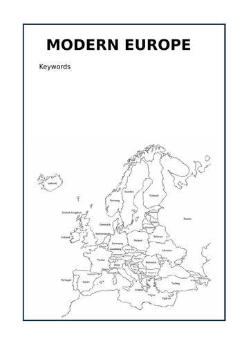 Modern Europe complete lesson | Teaching Resources