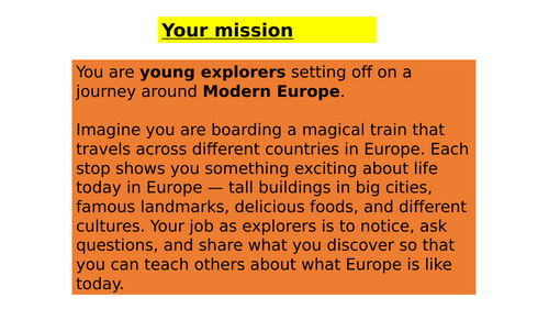 Modern Europe complete lesson | Teaching Resources