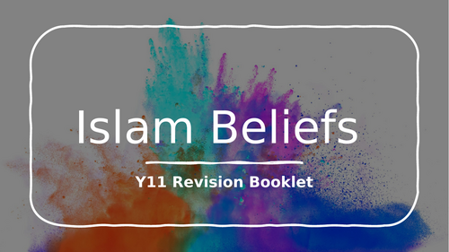 Islam Beliefs Revision Lessons and Booklet AQA GCSE Religious Studies ...