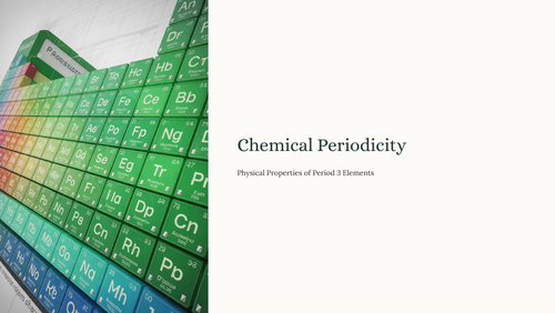 AS Level Chemistry - Unit 9.1 Periodicity of physical properties of the ...