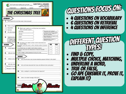 The Christmas Tree | Reading Comprehension | Year 5/6 | Teaching Resources