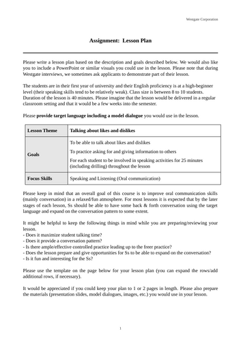 ESL: Likes and Dislikes | Teaching Resources