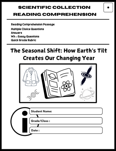Earth's Tilt and Seasons Reading Comprehension for KS3 Science ...