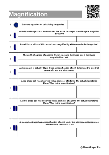 AQA GCSE Biology B1.1 – Microscopes | Full Lesson, Worksheets & Answers ...
