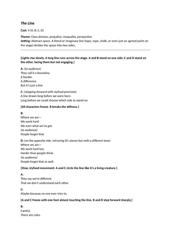 KS4 5 minute Scripts | Teaching Resources