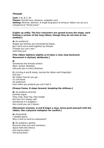 KS4 5 minute Scripts | Teaching Resources