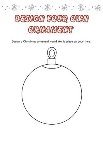 Design your own Christmas Ornament | Teaching Resources