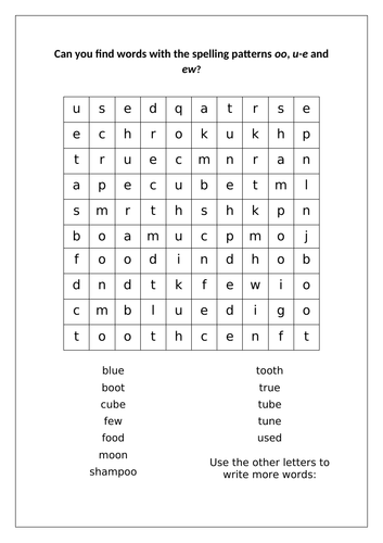 Year 1 phonics puzzles long vowel phoneme wordsearch bundle set 5 – 6 ...