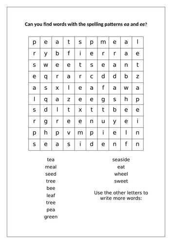 Year 1 phonics puzzles long vowel phoneme wordsearch bundle set 5 – 6 ...