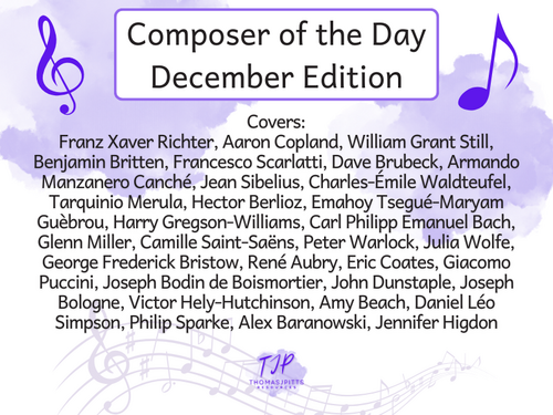 KS2–3 Music: Composer of the Day – December Reading & Listening ...