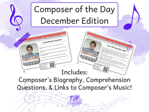 KS2–3 Music: Composer of the Day – December Reading & Listening ...