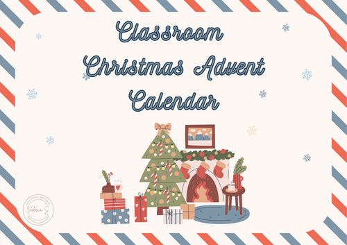 FREE Classroom Christmas Advent Calendar | 24 Printable Activity Cards ...