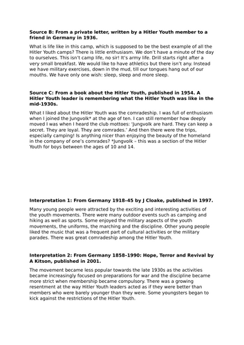 EDEXCEL GCSE HISTORY WEIMAR AND NAZI GERMANY LESSON LESSON 33 THE ...