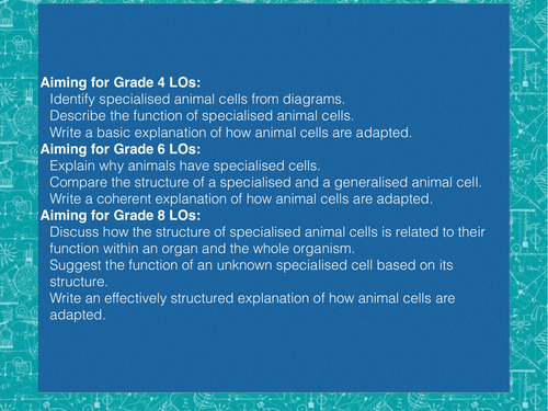 AQA GCSE Biology B1.4 – Specialisation in Animal Cells | Full Lesson ...