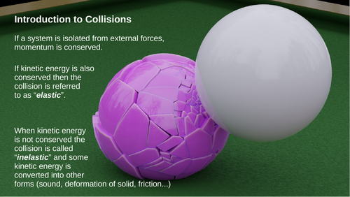 IB physics: A.2 sample. Introduction to collisions. | Teaching Resources