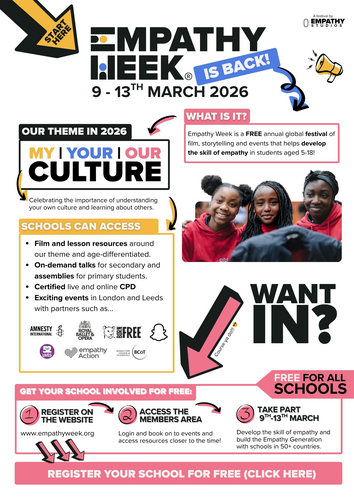 Empathy Resource - Empathy Week 2026: My Culture, Your Culture, Our ...