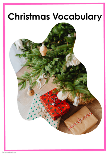 Christmas Vocabulary Classroom Display | Real Photo Posters | 20 Pages ...