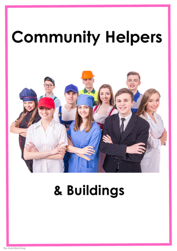 COMMUNITY HELPERS & BUILDINGS Classroom Display | Real Photo Posters ...