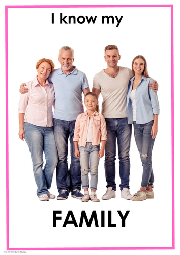 My Family Classroom Display | Real Photo Posters | 21 Pages | Flash ...