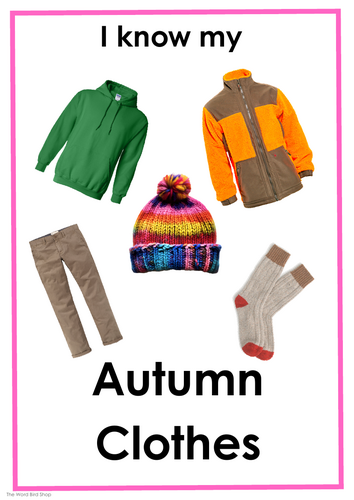 Autumn Clothes Classroom Display | Real Photo Posters | 21 Pages ...