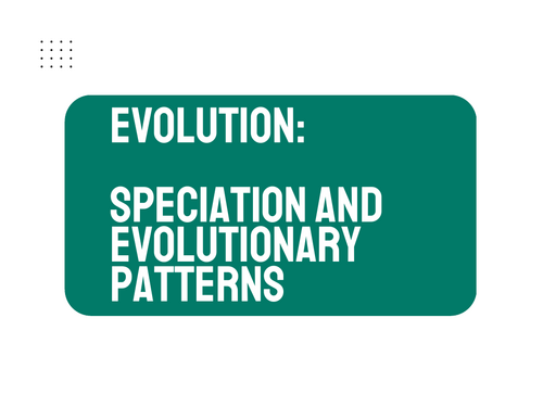 AP Biology: Speciation and Evolutionary Patterns | Teaching Resources