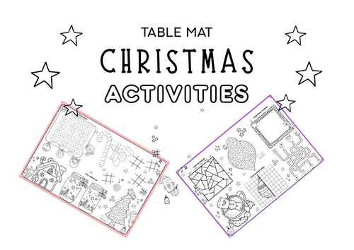 Table mat Christmas activity sheets | Teaching Resources
