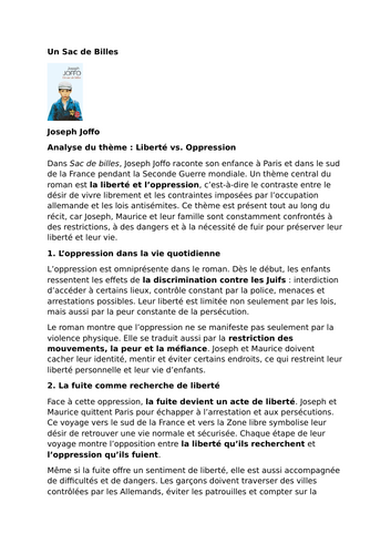 Un sac de billes by Joseph Joffo – Complete Study Guide and Workbook ...