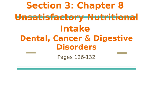 Wjec - Level 3 Food Science & Nutrition: Unit 1, Section 3, Chapter 8 ...