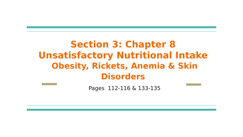 Wjec - Level 3 Food Science & Nutrition: Unit 1, Section 3, Chapter 8 ...