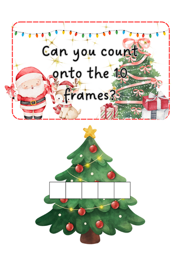 Christmas - 10 frames | Teaching Resources