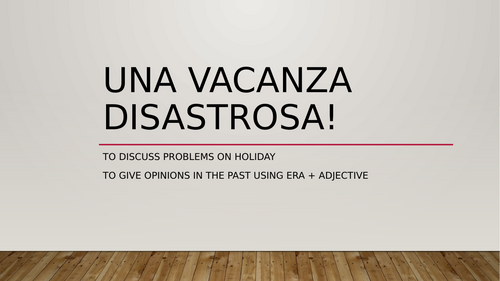 Le vacanze (Holidays) and Past Tense FULL unit of work: KS3 Italian ...