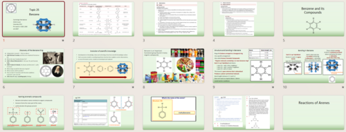 Topic 25 Benzene – CIE AS/A Level Chemistry (9701) | Teaching Resources