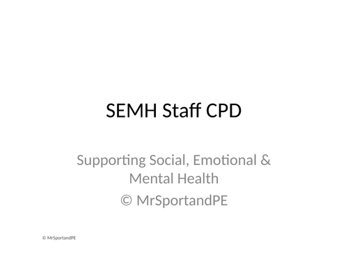 SEMH Staff CPD – Practical Strategies for Supporting Social, Emotional ...