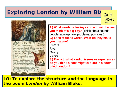 London - Power and Conflict Anthology | Teaching Resources