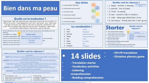 2026 French AQA GCSE Module 4.2 - Bien dans ma peau | Teaching Resources