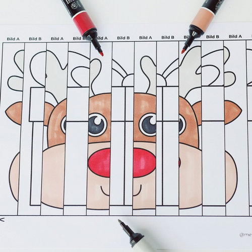 Christmas Agamograph - Magical Printable Craft for Kids | Teaching ...