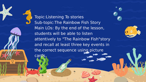 Literacy Lesson for EY based on The Rainbow Fish Story - Lesson 1 ...