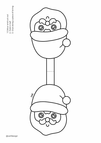 Printable Christmas Garland - Craft for Kids | Teaching Resources