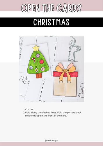 Christmas Cards - Printable Craft for Kids | Teaching Resources
