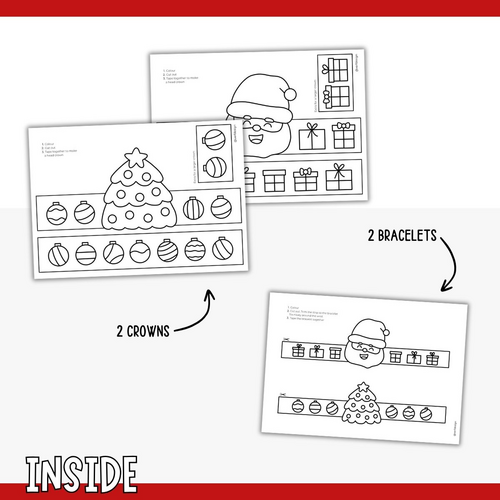 Christmas Bracelets & Crowns - Printable Craft for Kids | Teaching ...