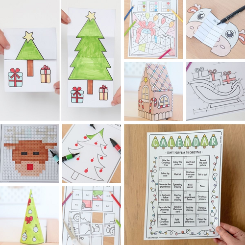 Printable Craft Advent Calendar - Original (24 days) | Teaching Resources