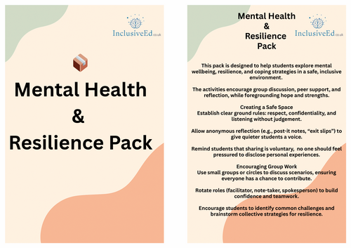 Mental Health & Resilience Cards | Teaching Resources