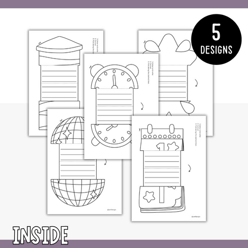 Printable New Year Writing Templates - Crafts for Kids | Teaching Resources