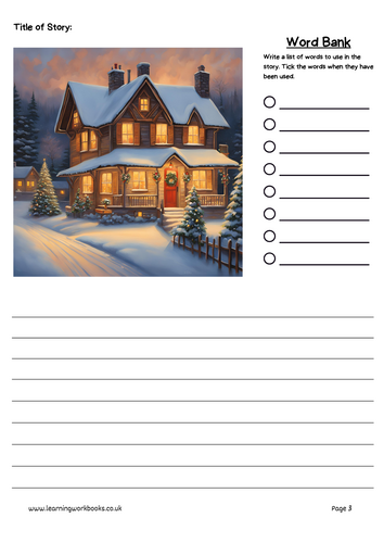 Christmas Story Writing Workbook 1 | Teaching Resources