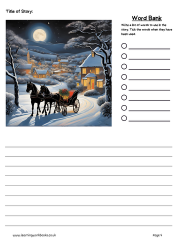 Christmas Story Writing Workbook 1 | Teaching Resources